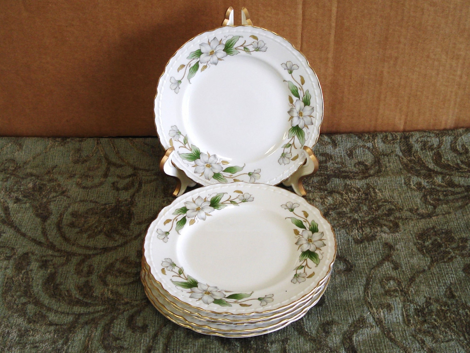 Vintage Princess China Bridal Wreath Pattern Japan 6 Bread And