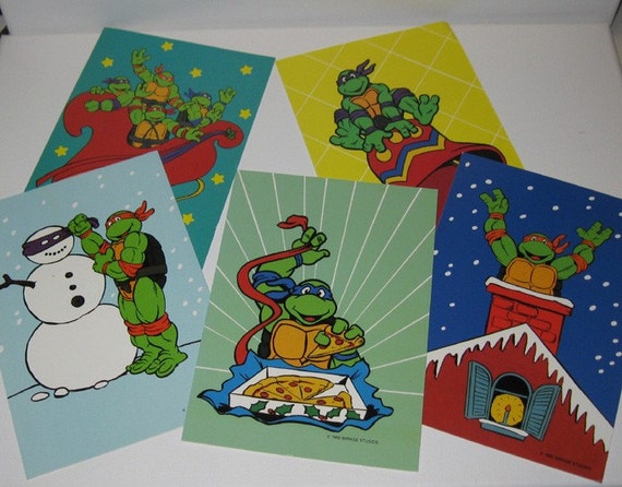 Teenage Mutant Ninja Turtles Christmas Cards by MySweetVulture