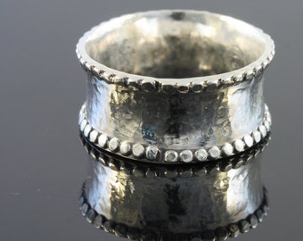 Passion Stone Artisan silver and Rhodocrisite gemstone ring