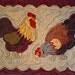 Rug Hooking PATTERN Two Chickens 26 x 38 J533