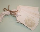Items similar to Nest. Bird. Eggs. Tea Stained. Hang Tags. Vintage ...