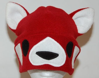 Red panda hat | Etsy