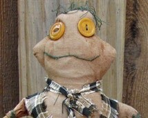 Popular items for primitive frog on Etsy