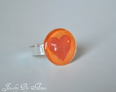 Items similar to Captain Planet - Heart - Planeteer Ring - adjustable ...