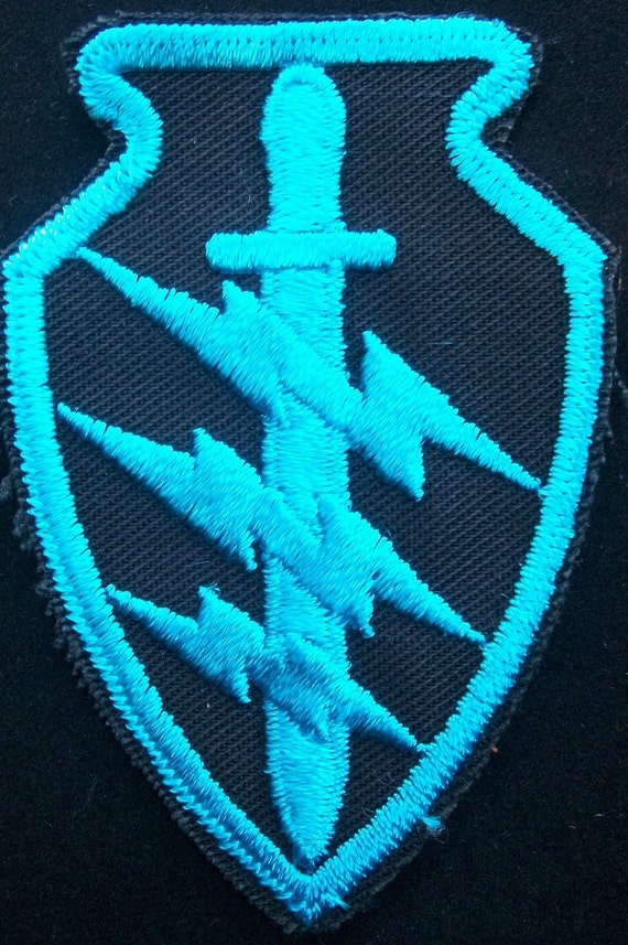 Items similar to 2 lightning bolt and sword insignia patches on Etsy