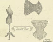 Items similar to Etsy banner set BOUDOIR Burlesque CORSET dressmakers 6 ...