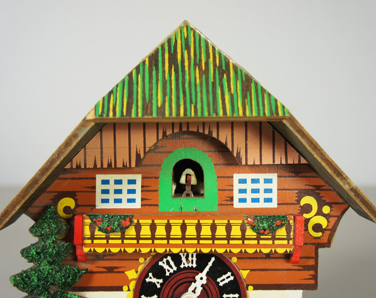 Vintage Hand Painted German Cuckoo Clock