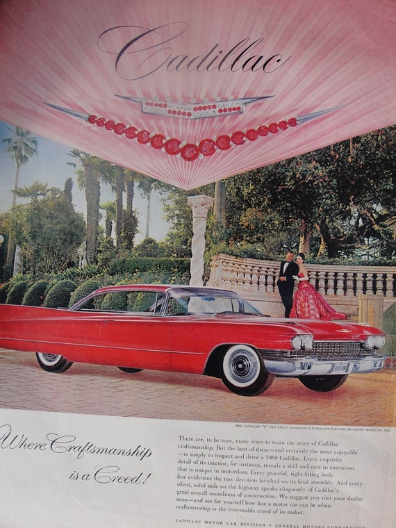 Original 1960 Cadillac magazine ad is also by BarnshopAntiques