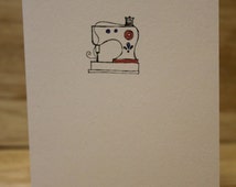 Popular items for sewing machine card on Etsy