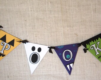 Unique halloween pennants related items | Etsy