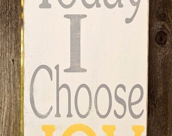 Choose happy sign | Etsy