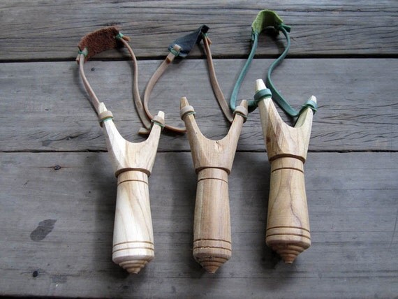 Wooden Slingshot Catapult Hand Made Classic Style