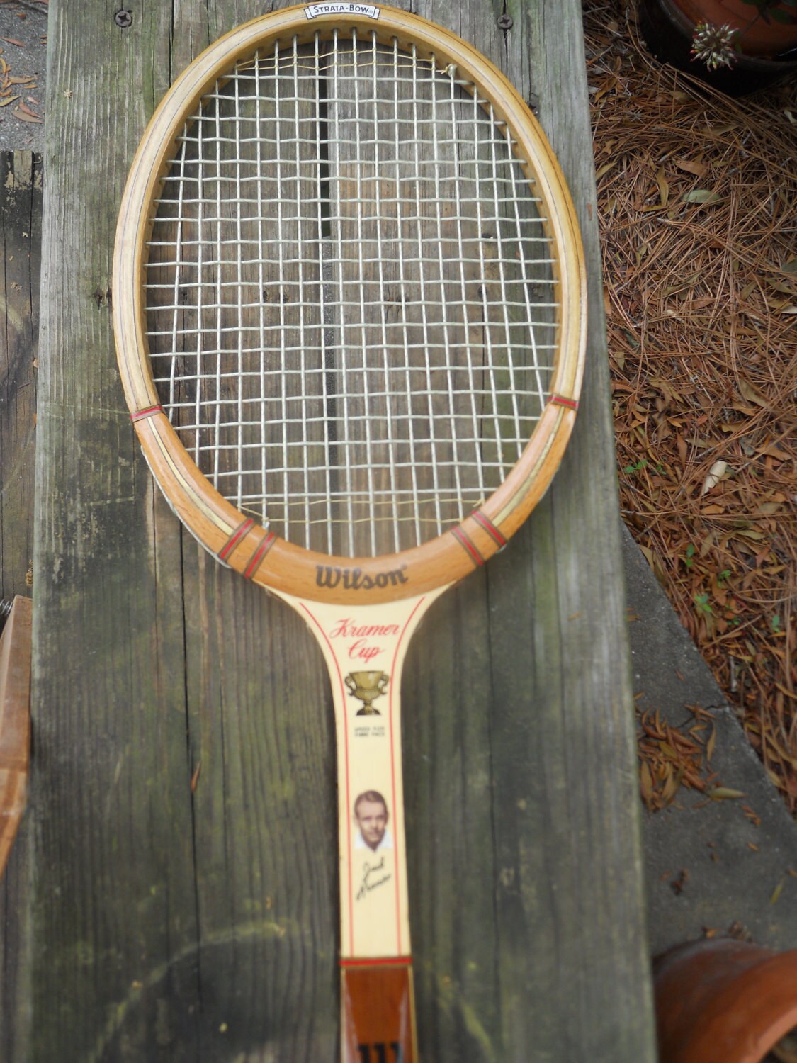 Tennis Racquet Autographed by Jack Kramer