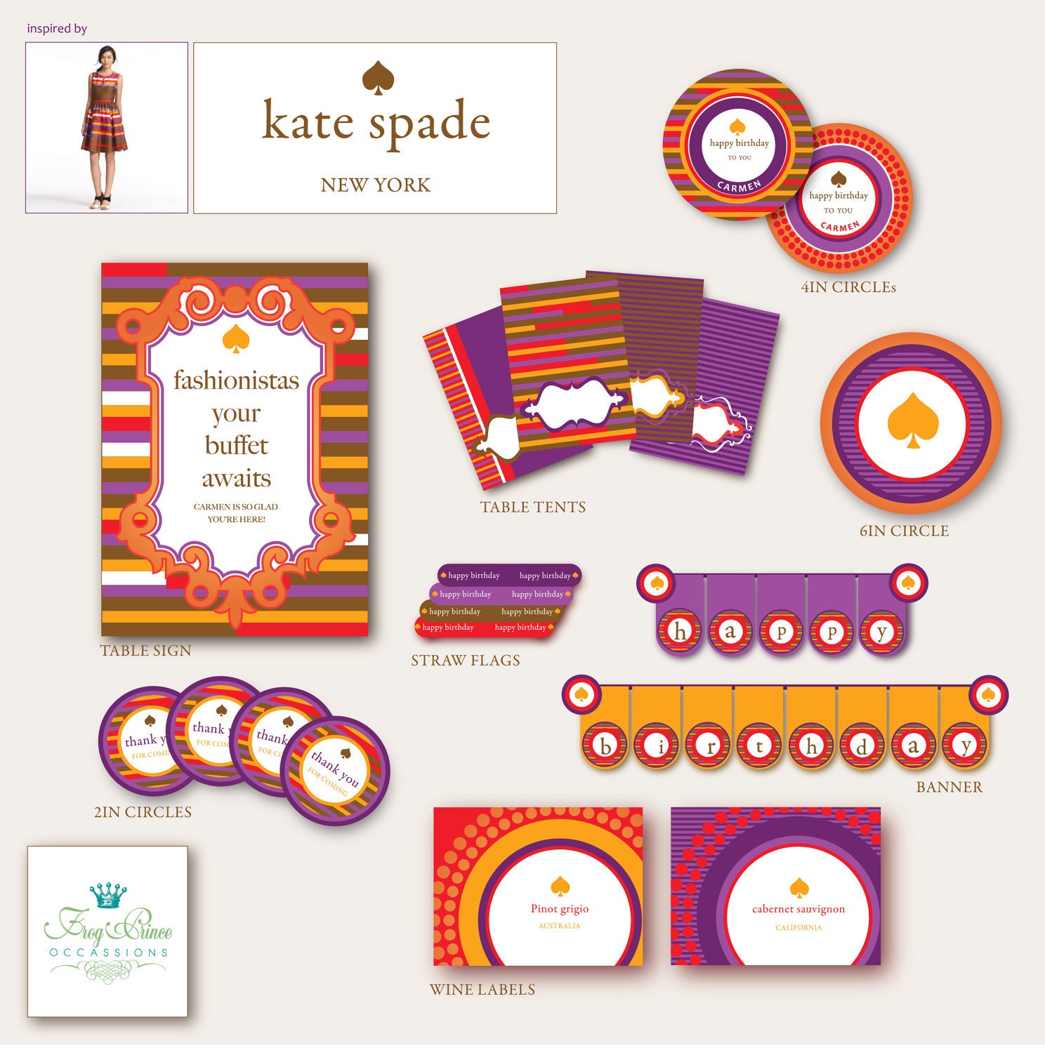 Kate Spade Inspired Diy Birthday With a 'lil creative tweaking this ...