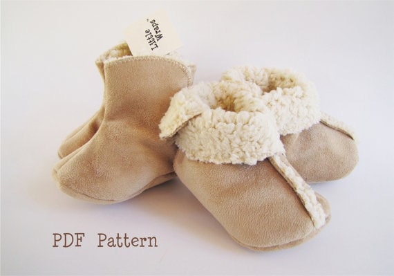 Baby bootie PDF sewing pattern / Baby / by ALittleSugarNSpice