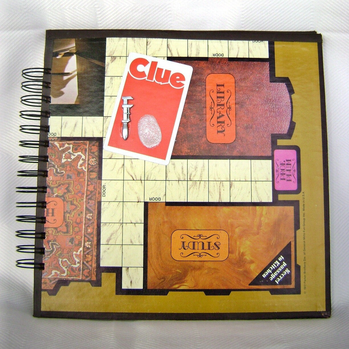 Clue board game journal or scrapbook album