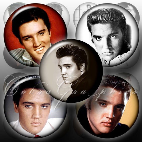 Elvis Presley Digital Collage Sheets CG-468 1.5 by CobraGraphics