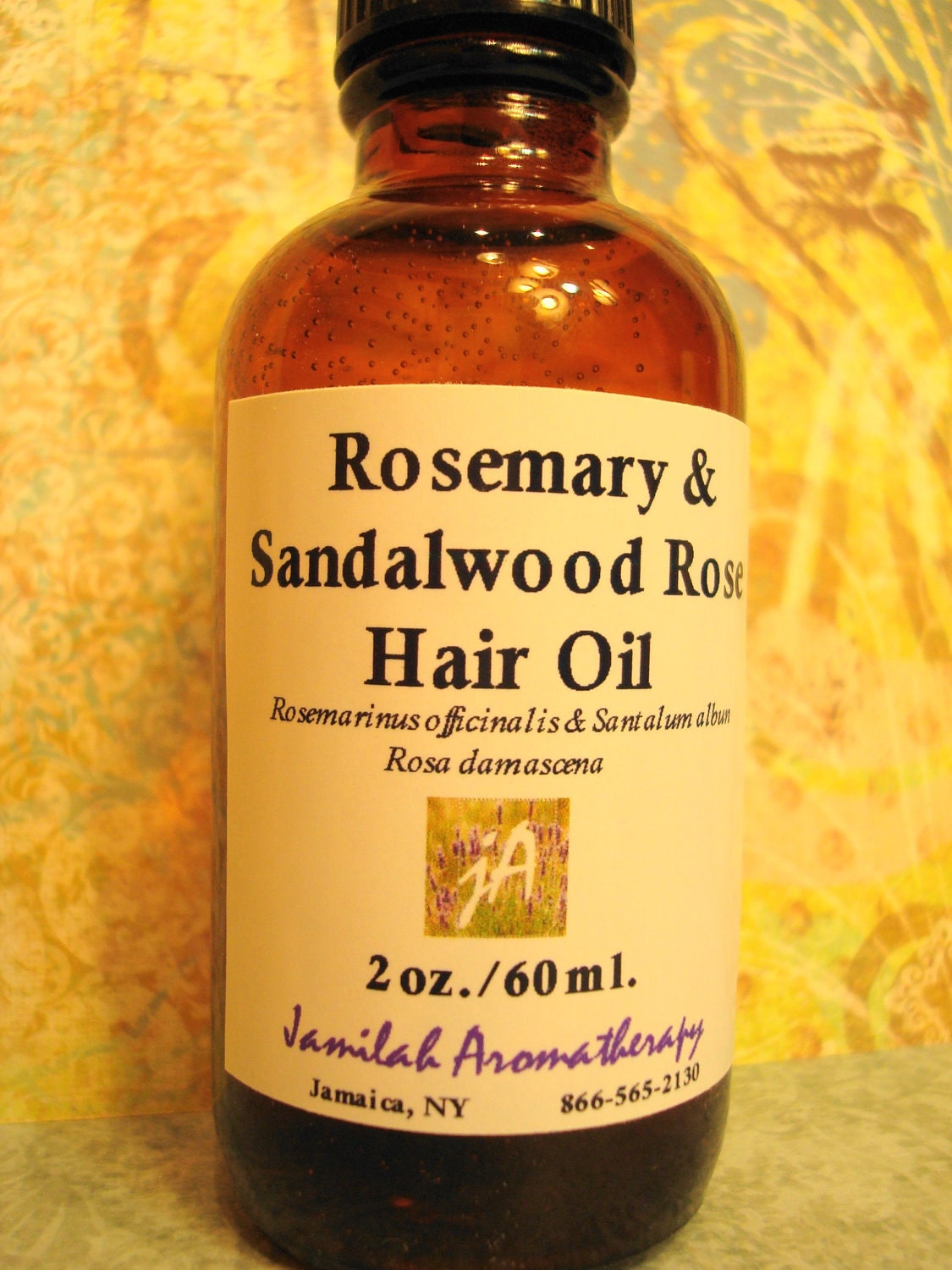 Rosemary And Sandalwood Rose Hair Oil By Jamilaharomatherapy