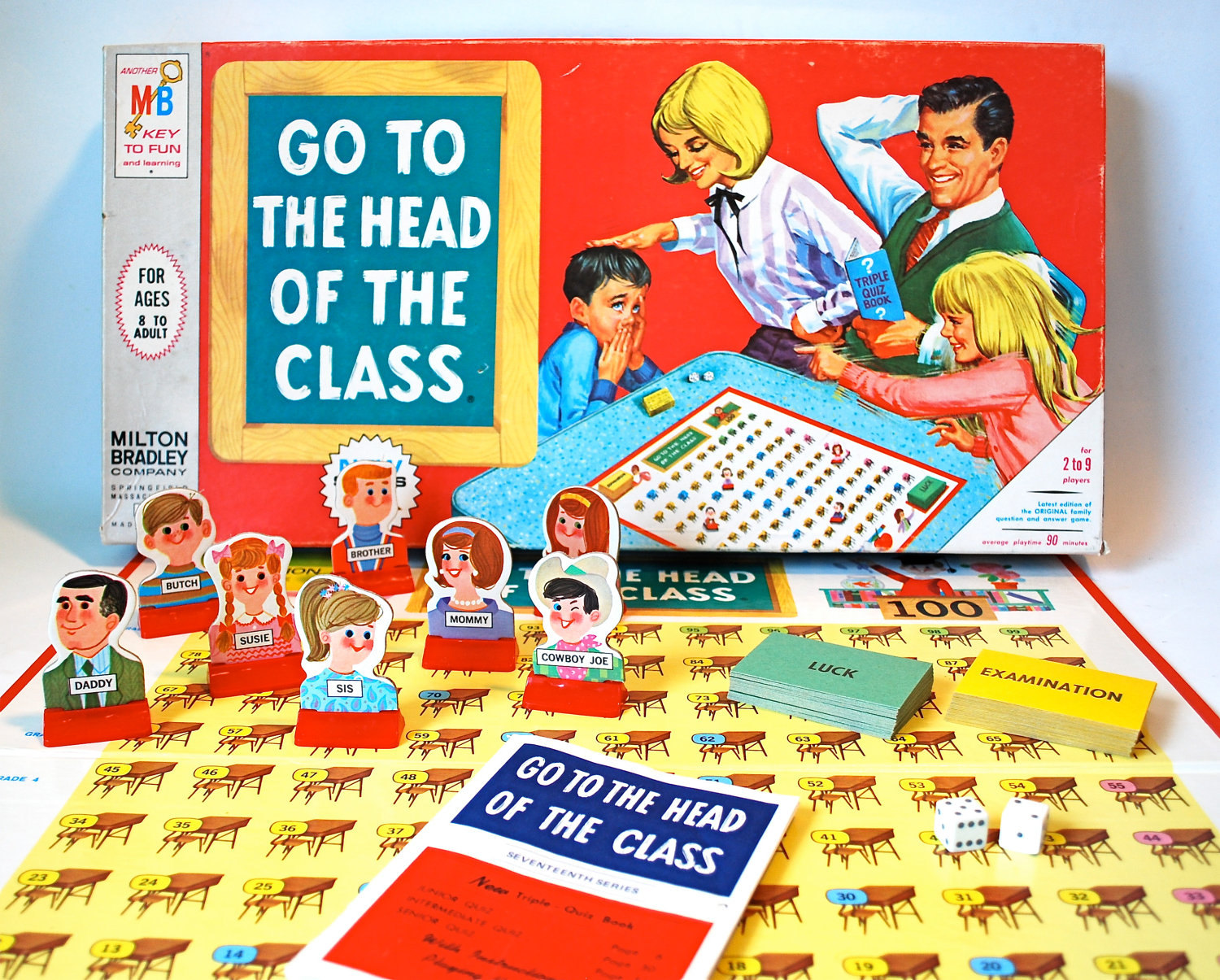 Go To The Head Of The Class Vintage Board Game