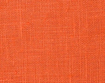 Popular items for orange linen fabric on Etsy