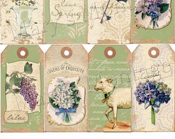 Primitive Printable Tags Easter Set of 4 print by MarysMontage