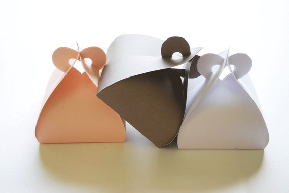 Items similar to Valentine's Day Large Heart Favor Boxes In Your Choice ...