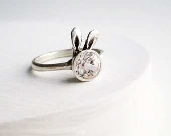 Rabbit ring | Etsy