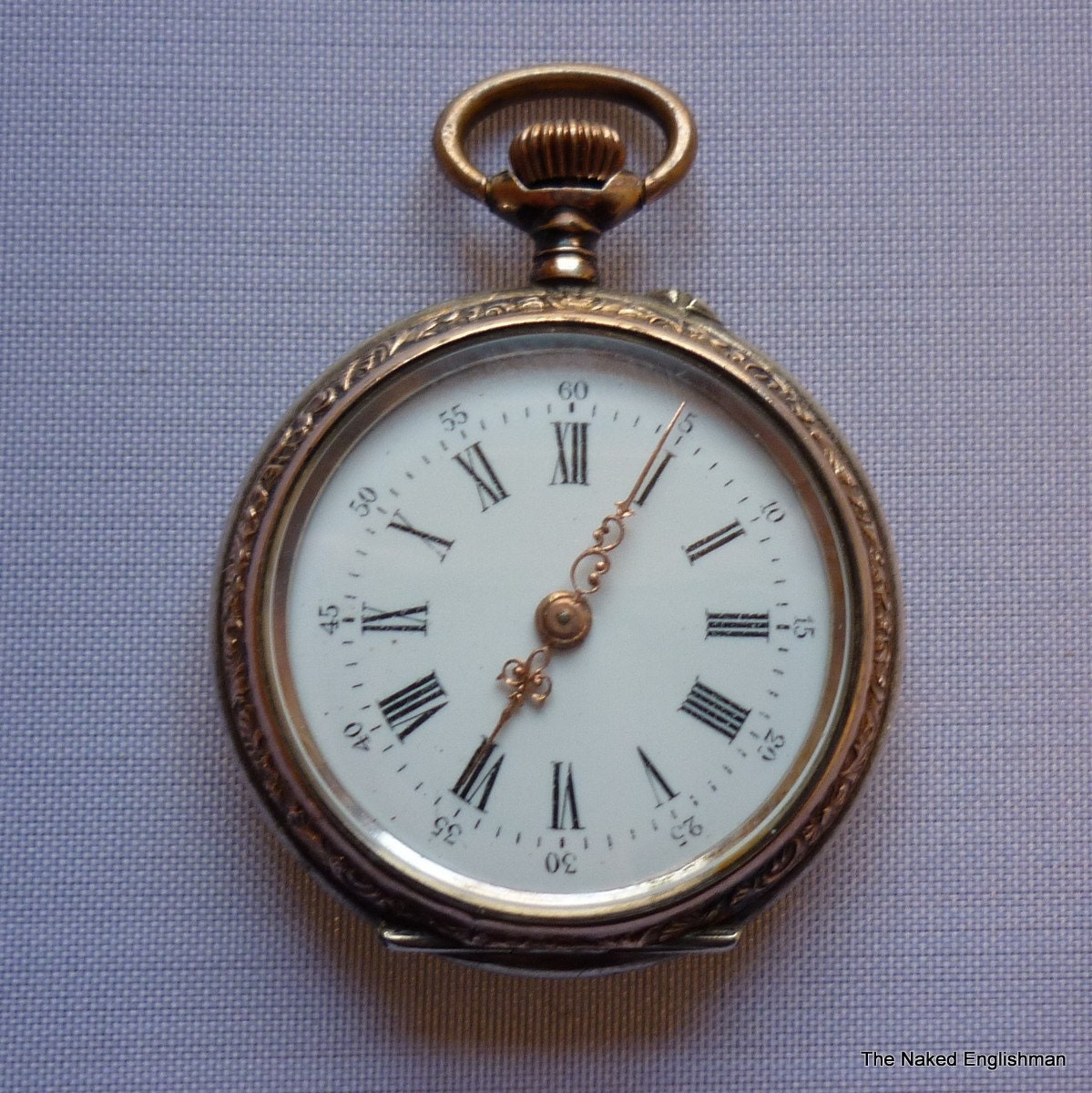 SALE Ladies pocket watch CYLINDRE 10 RUBIS Silver and gold