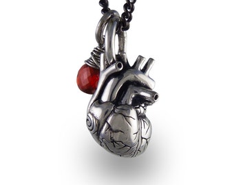 Skull Necklace Sterling Silver Human Skull Pendant by LostApostle