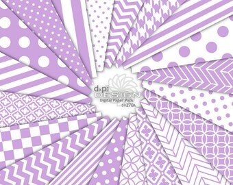 Purple Digital Paper Pack Printable Purple Patterns Digital