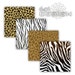 Animal Print Digital Paper Zebra Leopard Tiger Giraffe