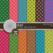 Digital Polka Dot Backgrounds Digital Scrapbook Papers in