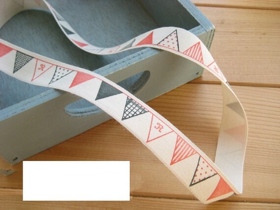 Items similar to Fabric Tape Label Flag Cotton 1.5 cm / 0.6 inch Width ...