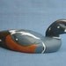 Hand carved Common Loon dancing decoy wood carving by Robert
