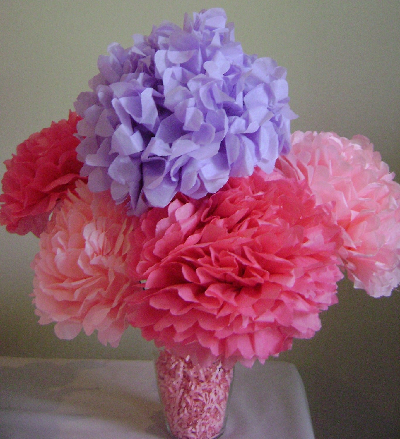 Easy To Make Tissue Paper Centerpieces Made Of