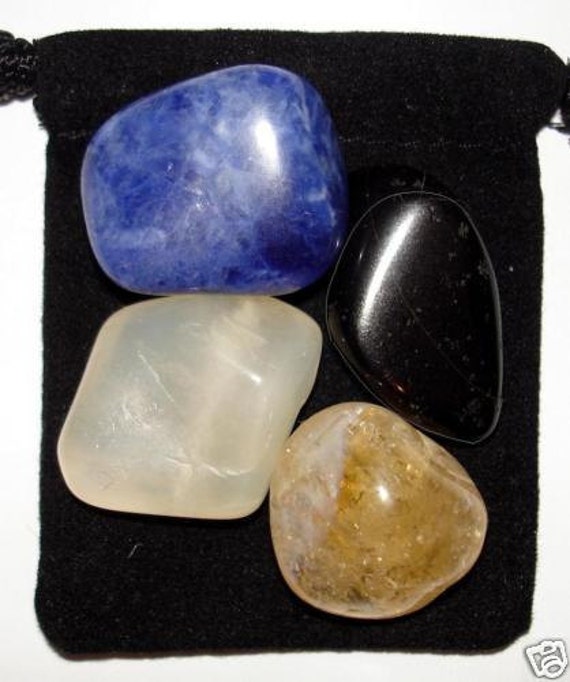 LOOSEN UP Tumbled Crystal Healing Set 4 by TheMagicIsInYou