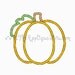 Fall Panel Pumpkin Digital Embroidery Machine Applique