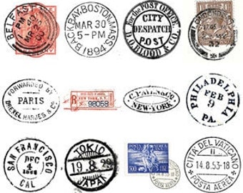 Cancellation stamp | Etsy