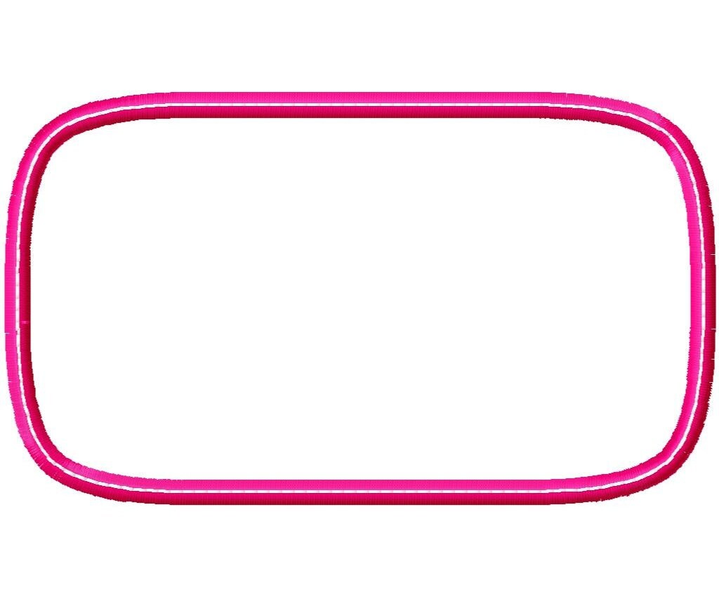 Rectangle Rounded Corners - Applique Frame - Frame Only - Machine ...
