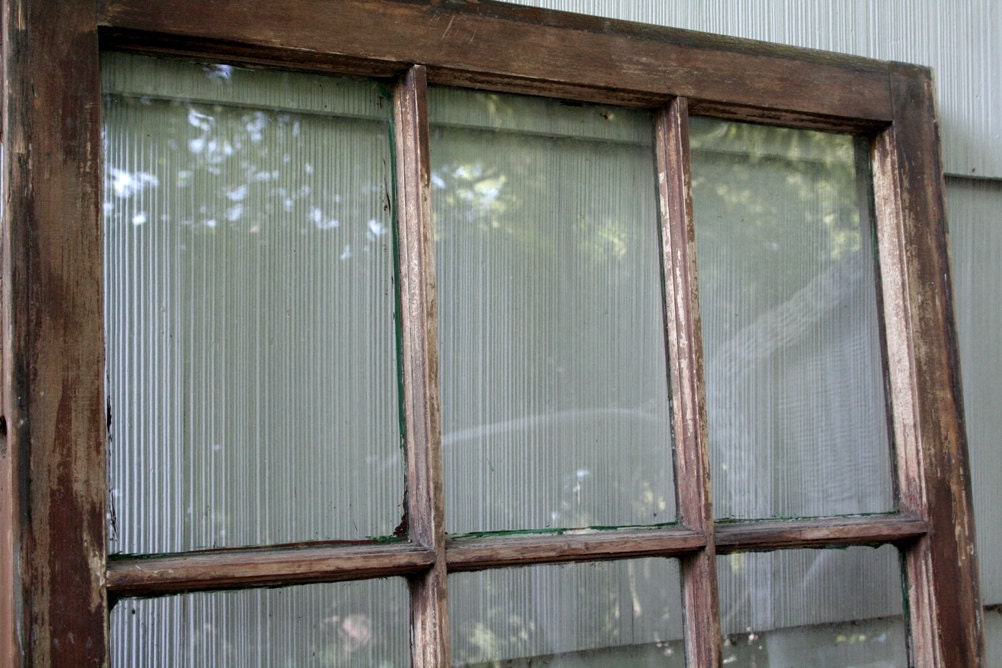 Salvaged 6 pane window