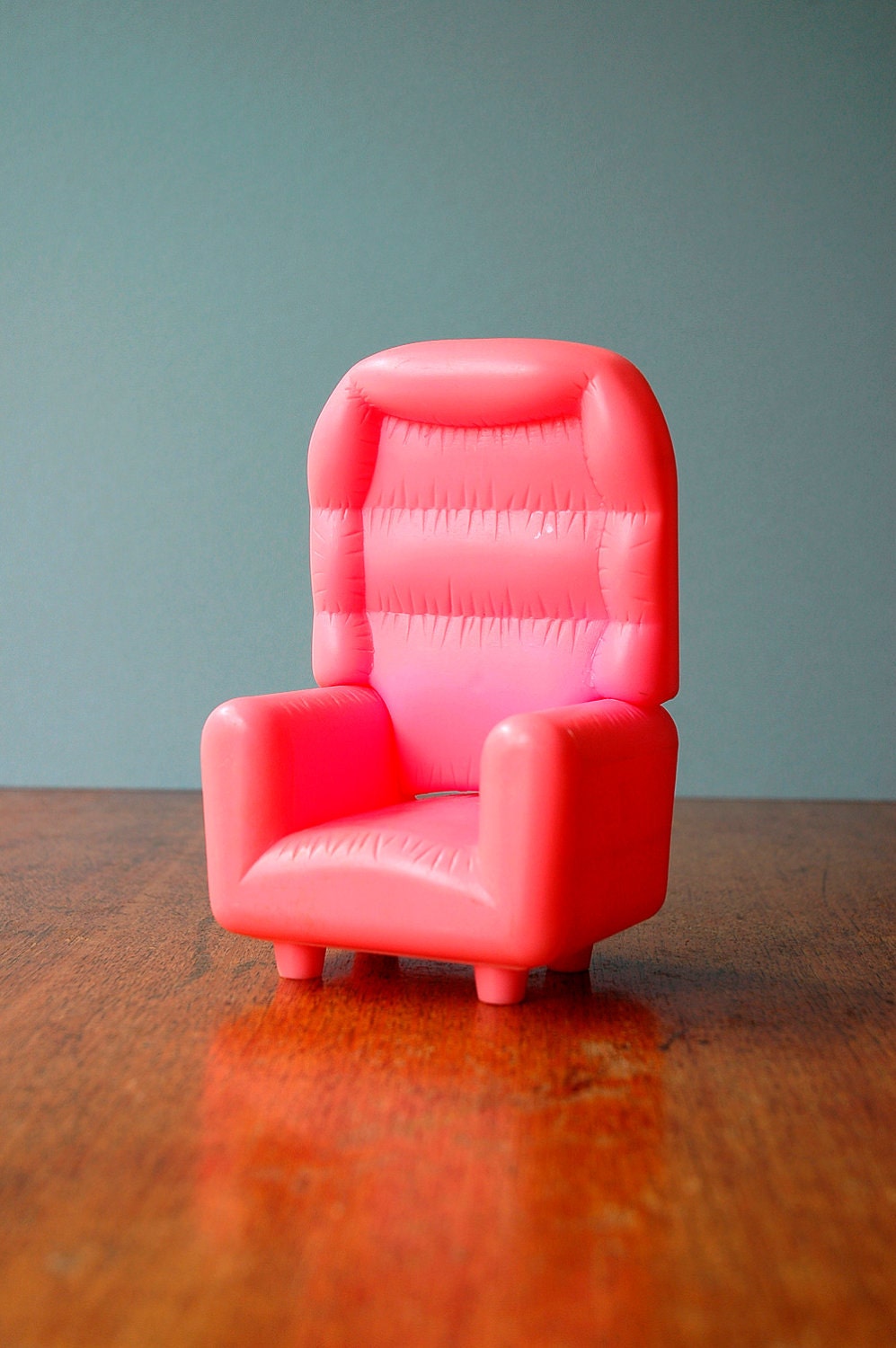 Retro Toy Pink Puffy Chair RESERVED