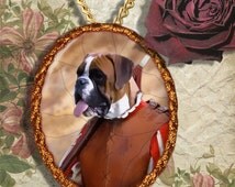 Unique boxer dog jewelry related items | Etsy
