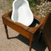 Antique French Bidet 19th Century Pitch Pine by thierryamisse