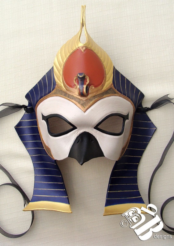 Egyptian God of the Sun Ra Leather Mask