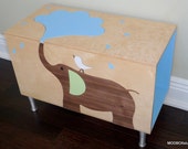 Items similar to Toy Box Storage Chest Trunk, Organizers for Baby Toys ...