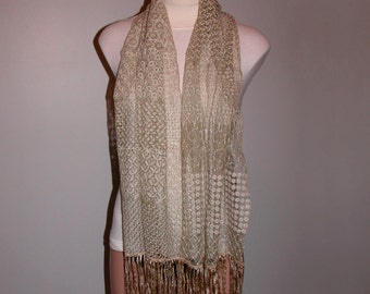 Open weave scarf | Etsy