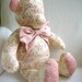MADE to ORDER Anna Pink Toile Teddy Bear