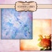 Floral Digital Paper scrapbook premade pages 12x12 inch