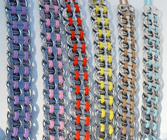 Items similar to PASTEL and PRETTY COLORS - Elastic Soda Pop Tab ...