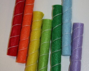 Felt Wafer Stick Set of 9 by TobyMaMa on Etsy